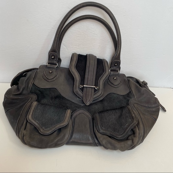 Botkier | Bags | Botkier Satchel Shoulder Bag Deep Grey Brown With ...